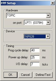 The FPP software is now configured and ready for PIC programming.